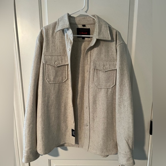 Schott NYC | Jackets & Coats | Mens Shacket Beige Shirt Jacket Schott ...